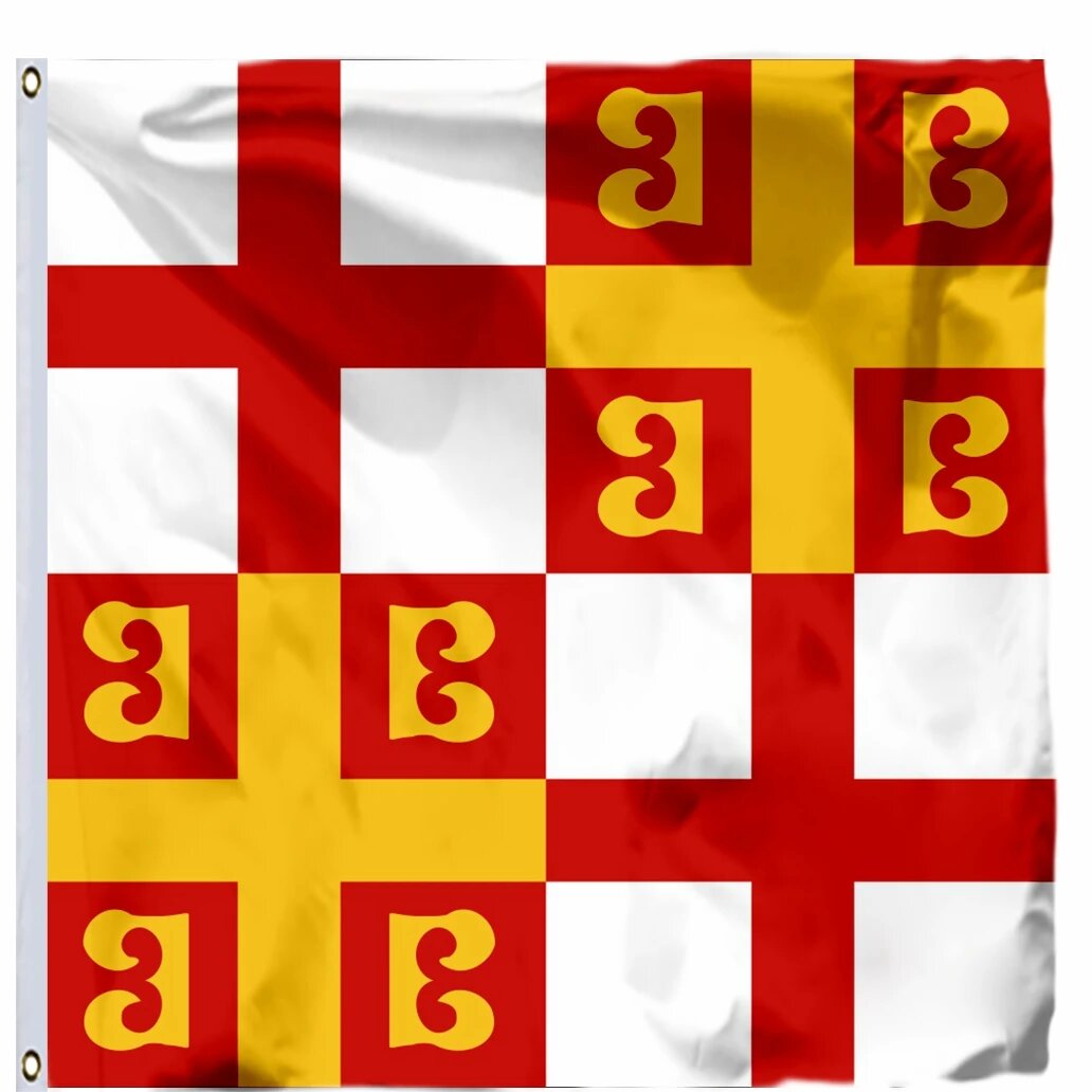 Флаг императорской империи Palaiologos 120x120 см Белый, 3X3FT-90X90CM, Palaeologus Emperor