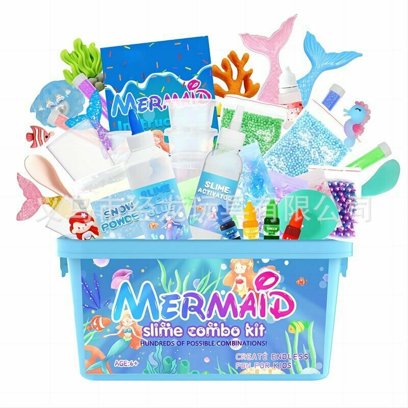 Набор для домашнего слайма, цветная глина, кристальная грязь, образовательная игрушка для детей, популярная игрушка для снятия стресса, цветная глина