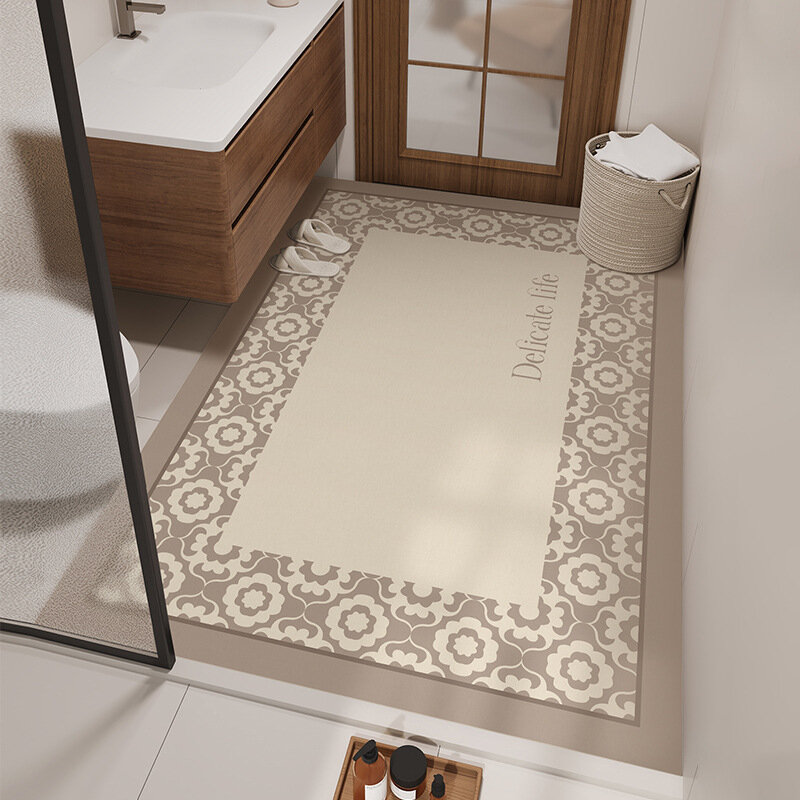 Американский стиль коврика для ванной, впитывающий нескользящий коврик, полное покрытие для раковины, коврик для входной двери, настраиваемый