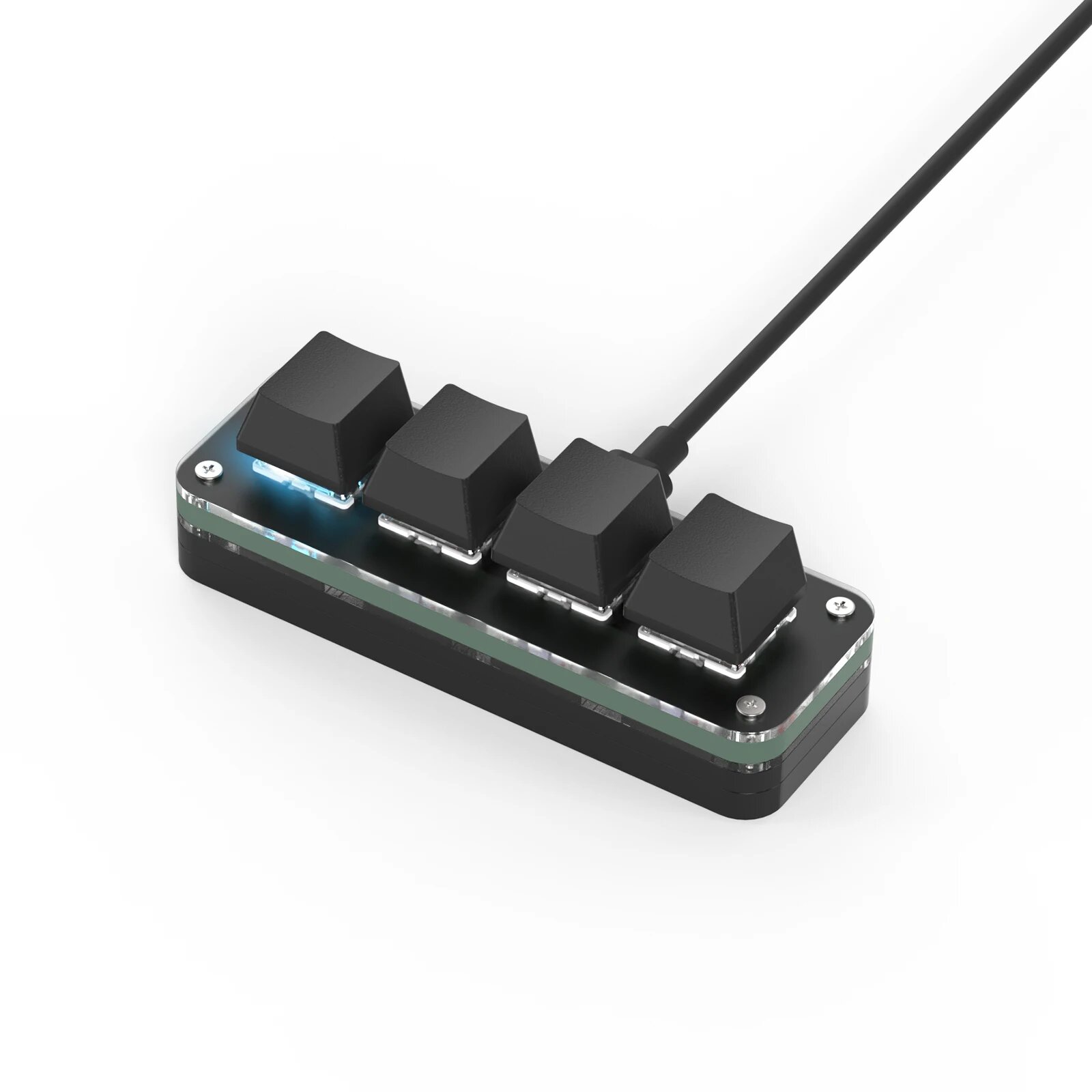 Программирование макросов, кастомная ручка, клавиатура RGB, 3 клавиши, копипаста, мини-кнопка, Photoshop, игровая клавиатура, механическая, горячая замена, макропад