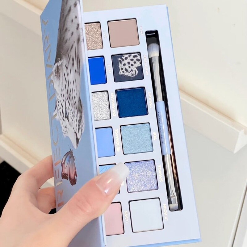 Палитра теней для век Perfect Diary, двенадцать цветов, животные: красный лис, золотой тигр, осенний дикий каштан, лошадь, ледяной волк, коллаборация Nezha, новогодняя палитра лошадей