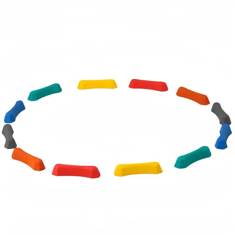 Доска балансировочная для детей из пластика, разноцветные камни для балансировки