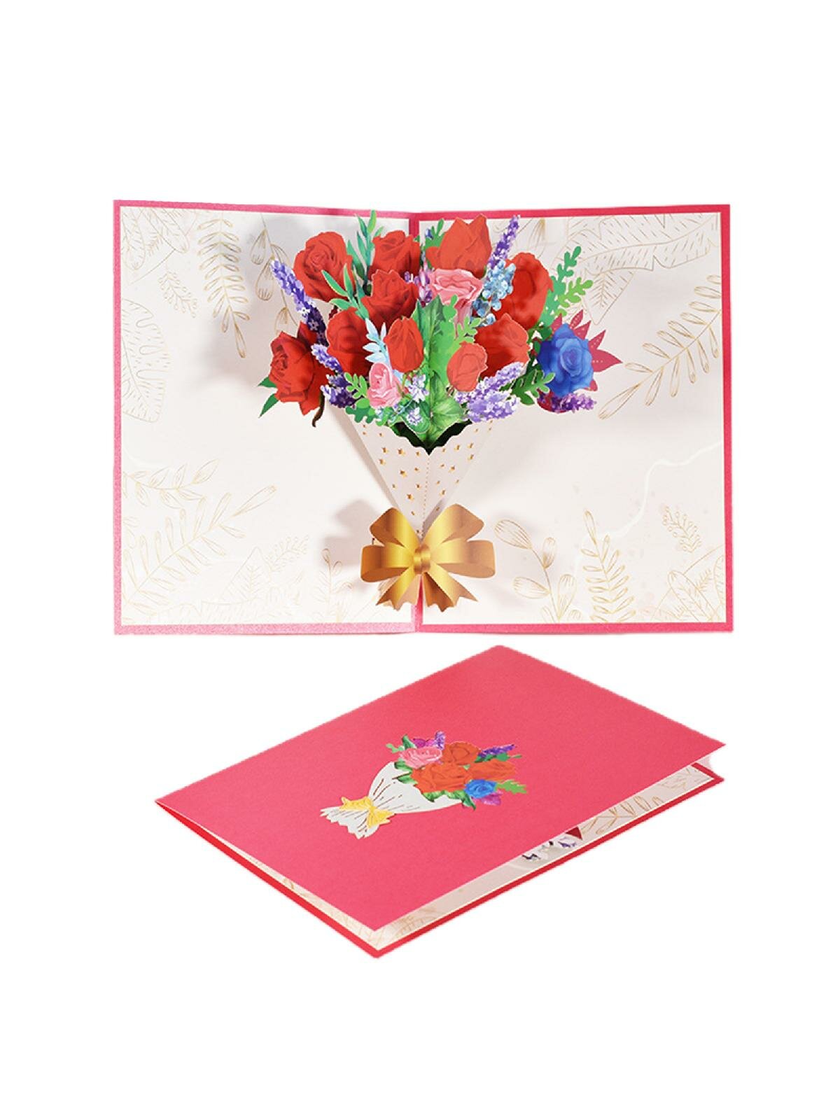 3D для Всплывающих Открыток на День Святого Валентина, День Матери, Поздравительные Открытки для Жены, Мужа, Влюбленных, Открытки с Конвертом для Свадьбы на все случаи жизни