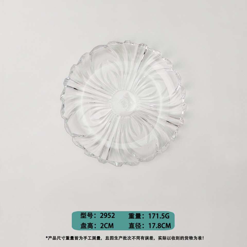 Акриловая тарелка с фруктами ПК большая тарелка с фруктами прозрачная тарелка с фруктами Снэк тарелка пластиковая