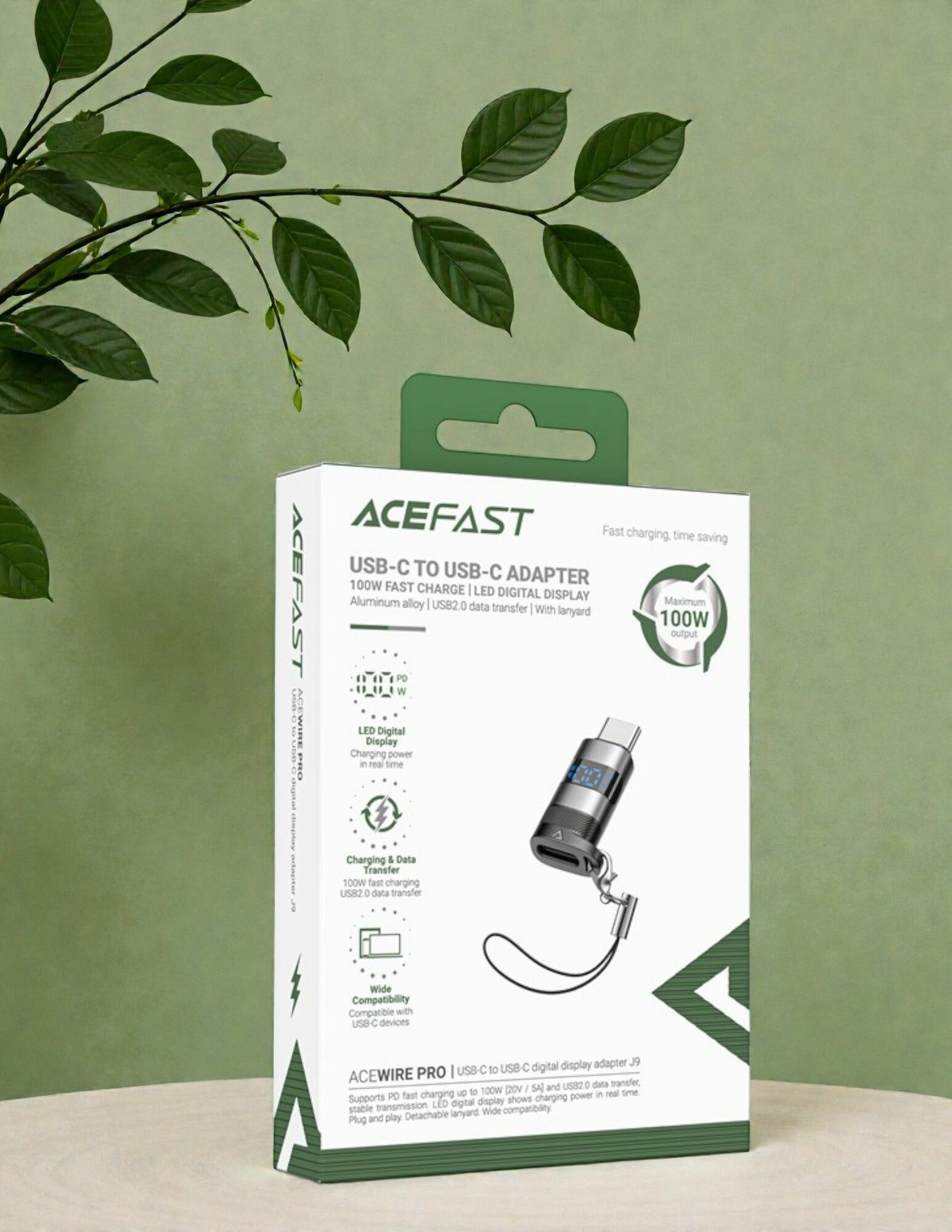 Адаптер для передачи данных и зарядки ACEFAST J9 Type-С to Type-C