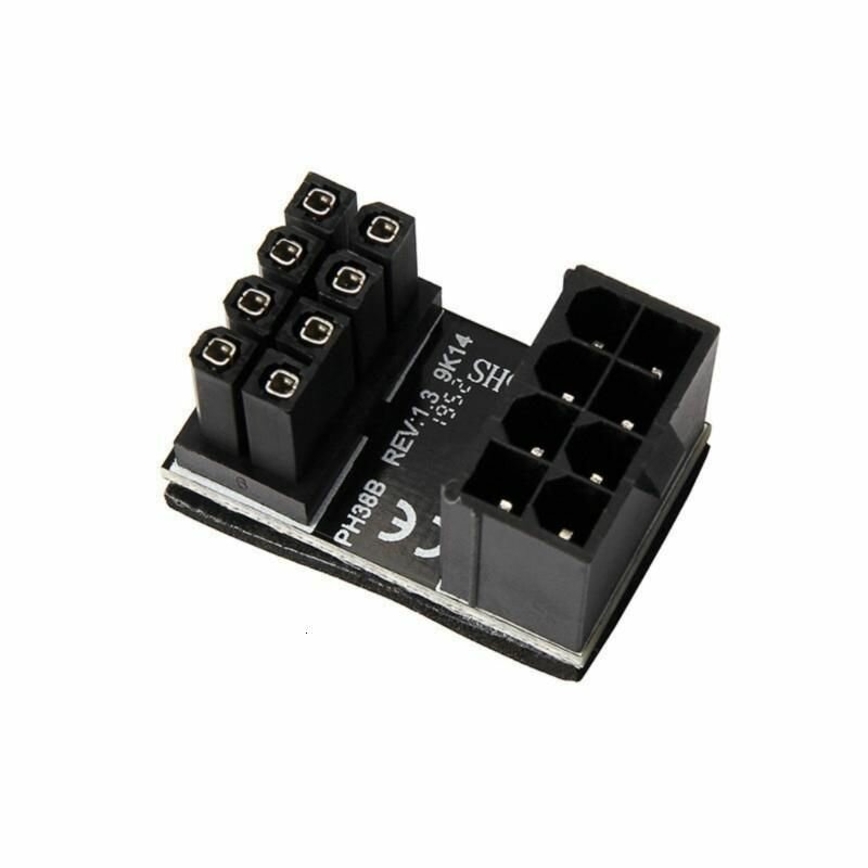 8Pin 180-градусный адаптер VGA PCIe, - 8-контактный Тип B