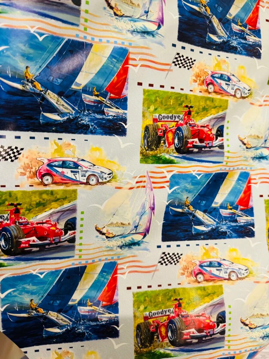 Бумага двусторонняя 1 лист 70х100 см. упаковочная