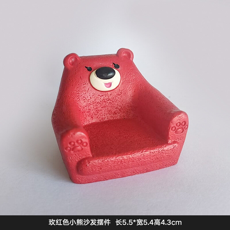 Кресло-качалка в виде лягушки, милый ручной работы орнамент для дома, настольный очаровательный автомобиль, DIY, модный маленький орнамент из смолы