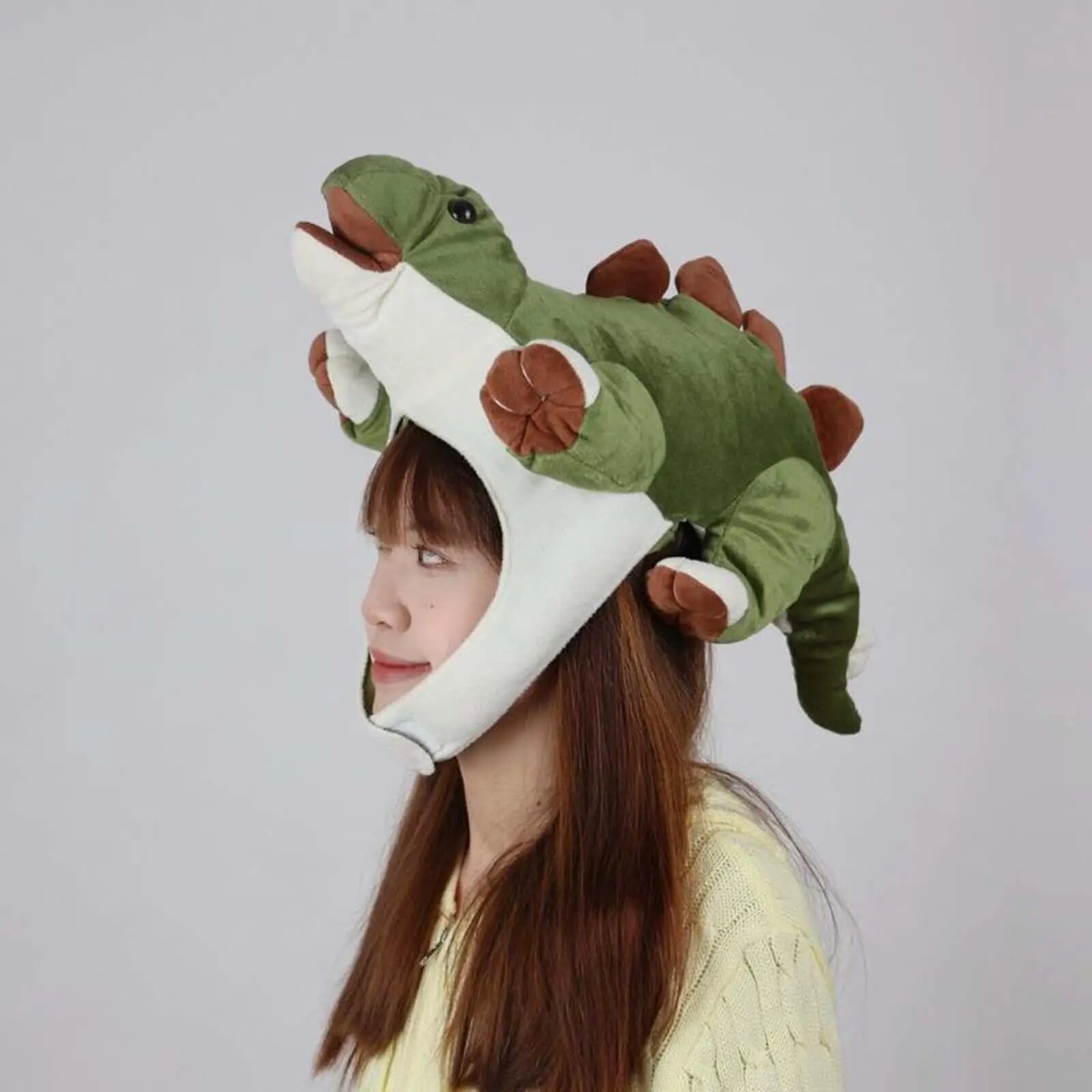 Plush Dinosaur Hat — фото 1
