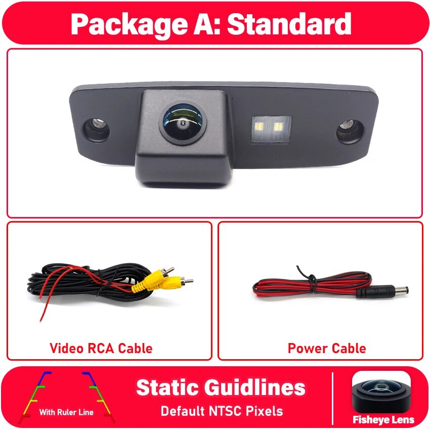 Камера заднего вида HD, высококачественная RCA для Kia Ceed SW ED 2006, 2007, 2008, 2009, Camera