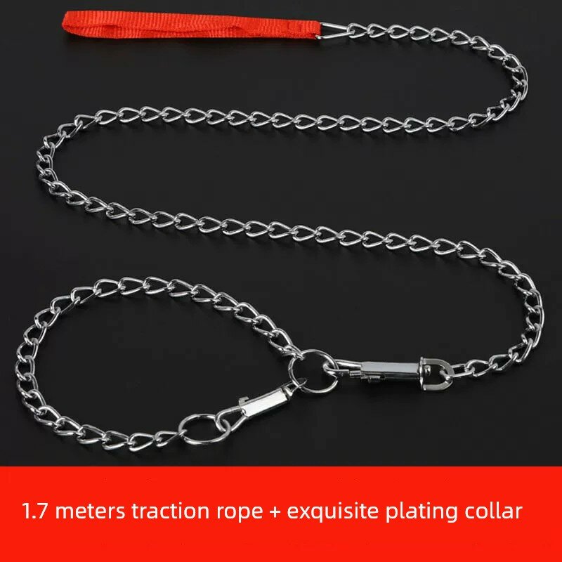 Поводок для собак, железная цепочка, Тедди, Золотистый ретривер, прогулочная веревка для собак, цепочка для маленьких,