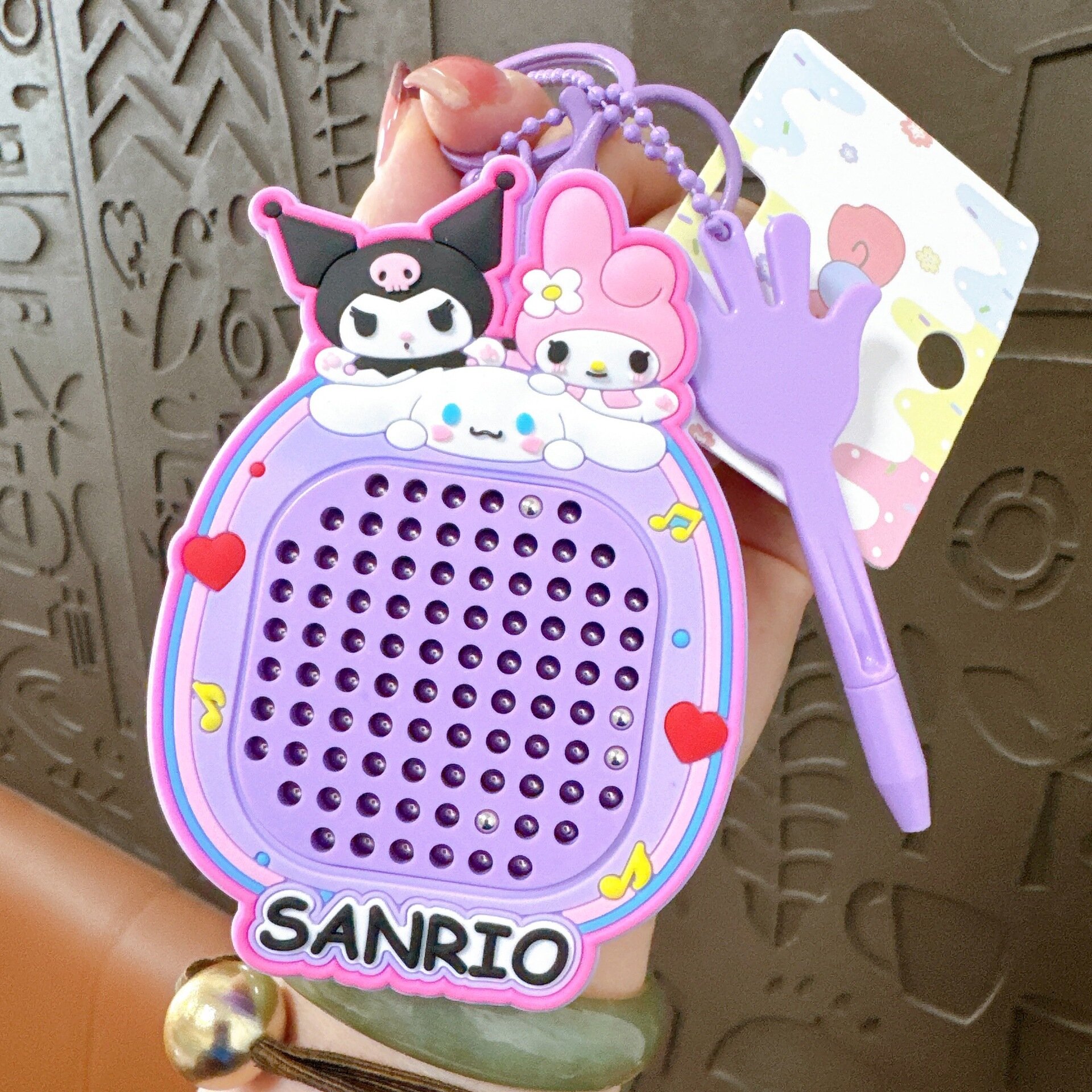 Оригинальный авторизованный магнитный планшет для рисования Dingdang, брелок, подвеска для рюкзака, брелок для автомобиля, маленький подарок, оптовая подвеска