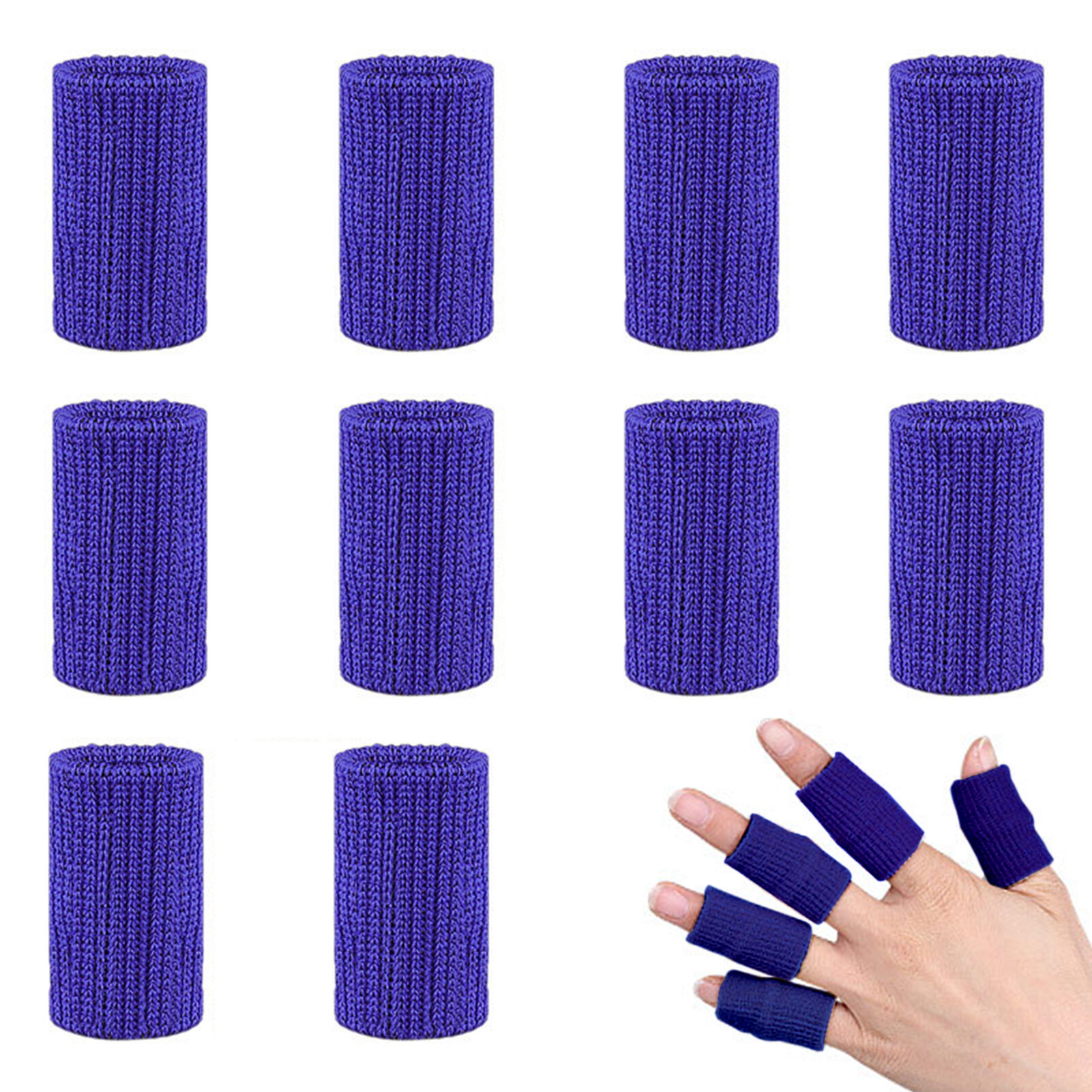 Нейлоновые Напальчники: Комплект Из 10 Штук Для Эргономичного Дизайна Игры И Спорта - Долговечная Защита Рук И Улучшенная Хватка Мыши For Геймеров И Компьютерных Пользователей