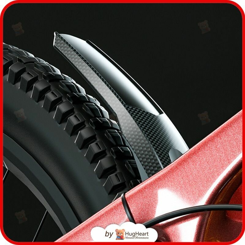 Крылья для горных велосипедов, универсальные 24, 26, 27,5, 29 дюймов, экологически чистый материал ПП, 1 крыло/черное.