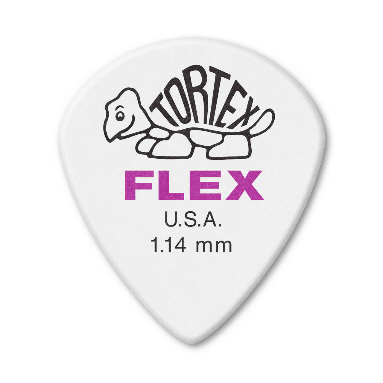 Dunlop 466P1.14 Tortex Flex Jazz III XL Медиаторы, 12 штук, толщина 1.14мм.
