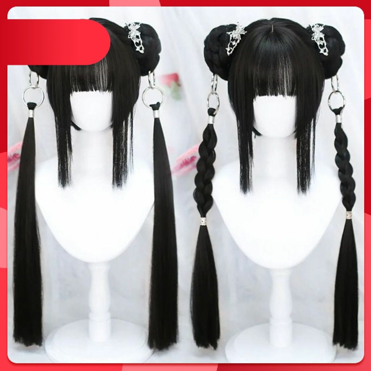 Парик, стиль "Natural Black"-lxl