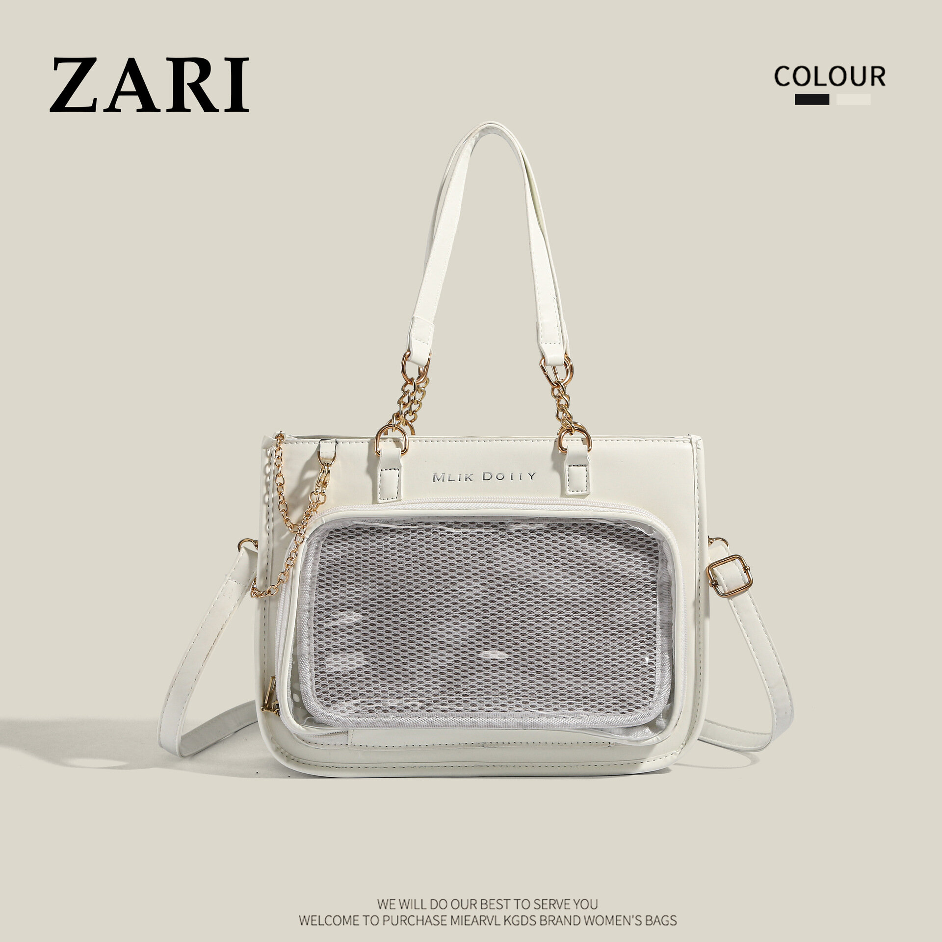 CHARHP&KEJNT Новая Простая Прозрачная Сумка Японского Стиля Большой Вместимости Сумка для Повседневного Использования