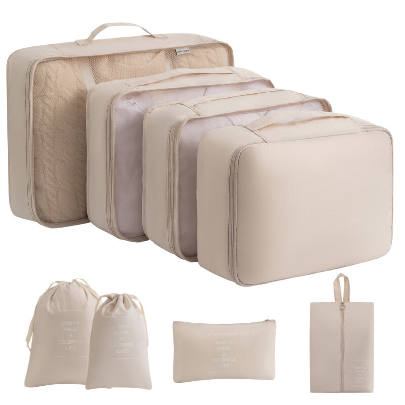 2026 Новейший набор для путешествий из десяти предметов, сумки для упаковки одежды для деловых поездок, большая вместимость, водонепроницаемые сумки для одежды, портативные