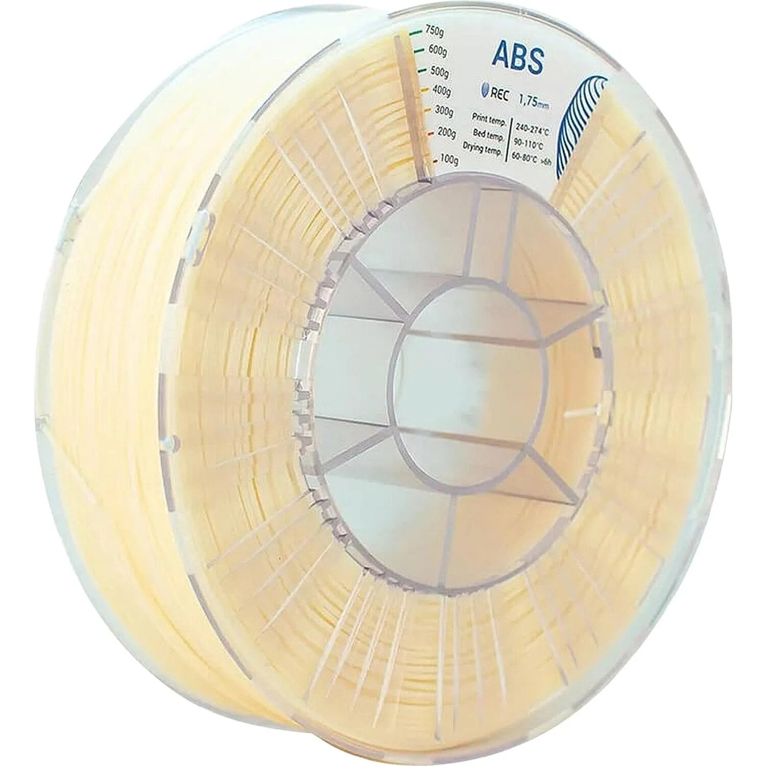 Катушка ABS пластик REC 1.75мм натуральный