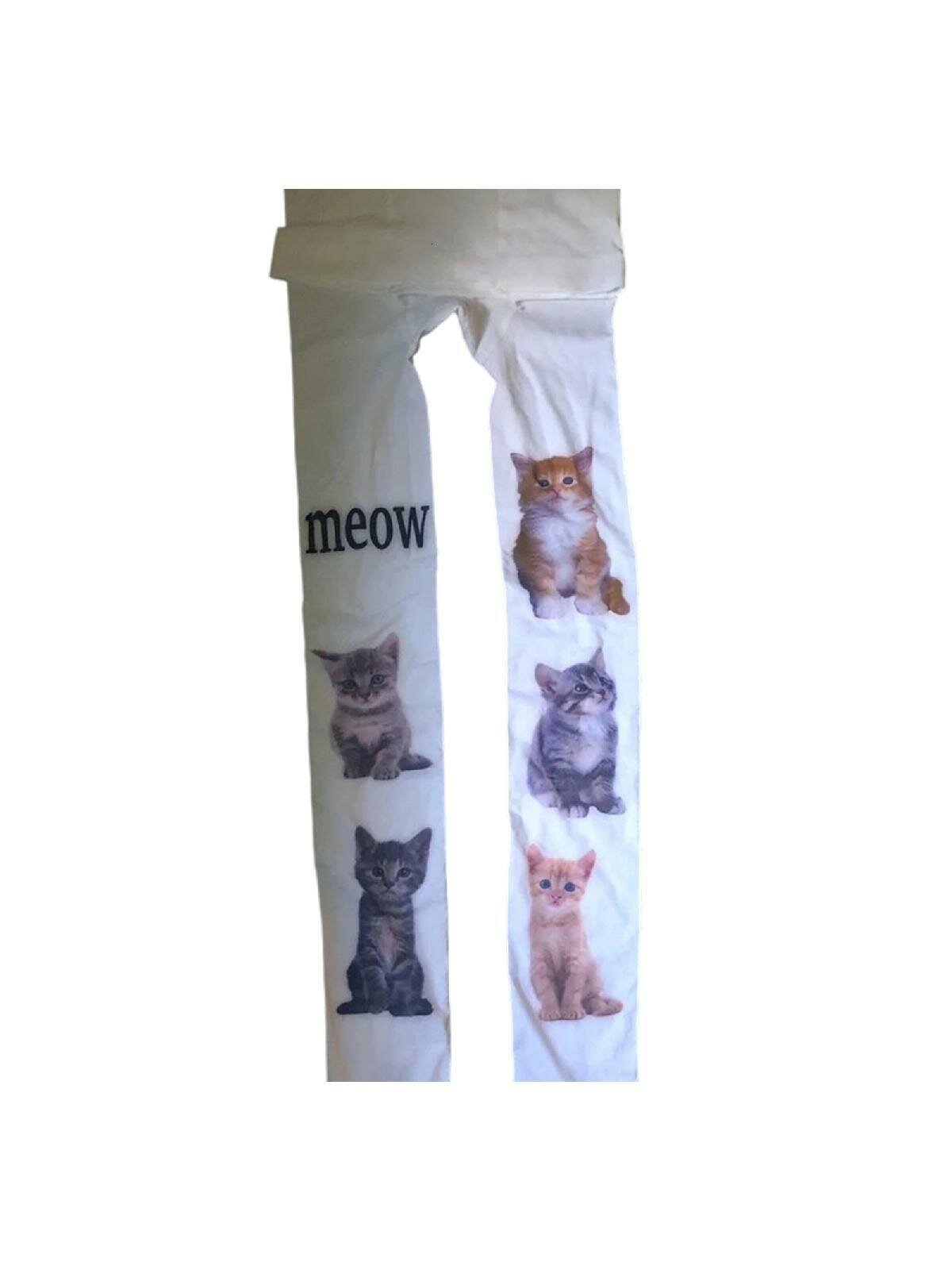 Колготки с принтом котов, 07