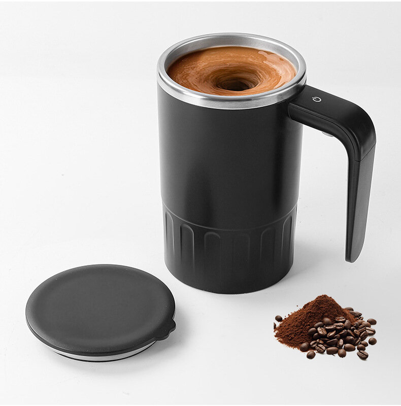 Новая модель с крышкой, цифровым дисплеем, интеллектуальным измерением температуры, магнитным автоматическим стаканом для перемешивания, электрической портативной кофейной чашкой, стаканом для молочных коктейлей