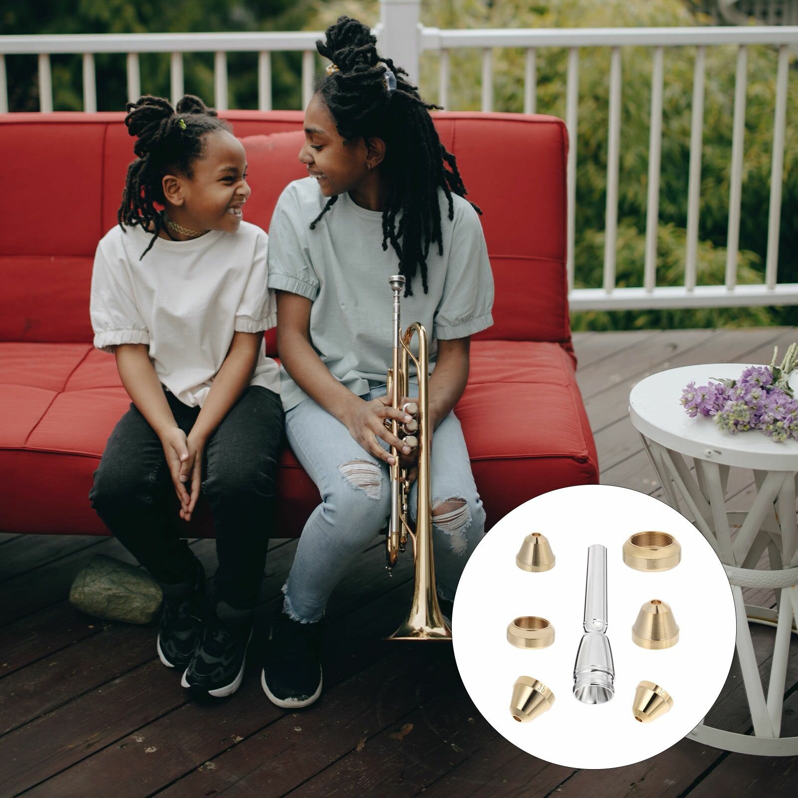 Штуки Из Латунного Материала, 7 Мундштуков, Для Трубы И Высокого Звучания