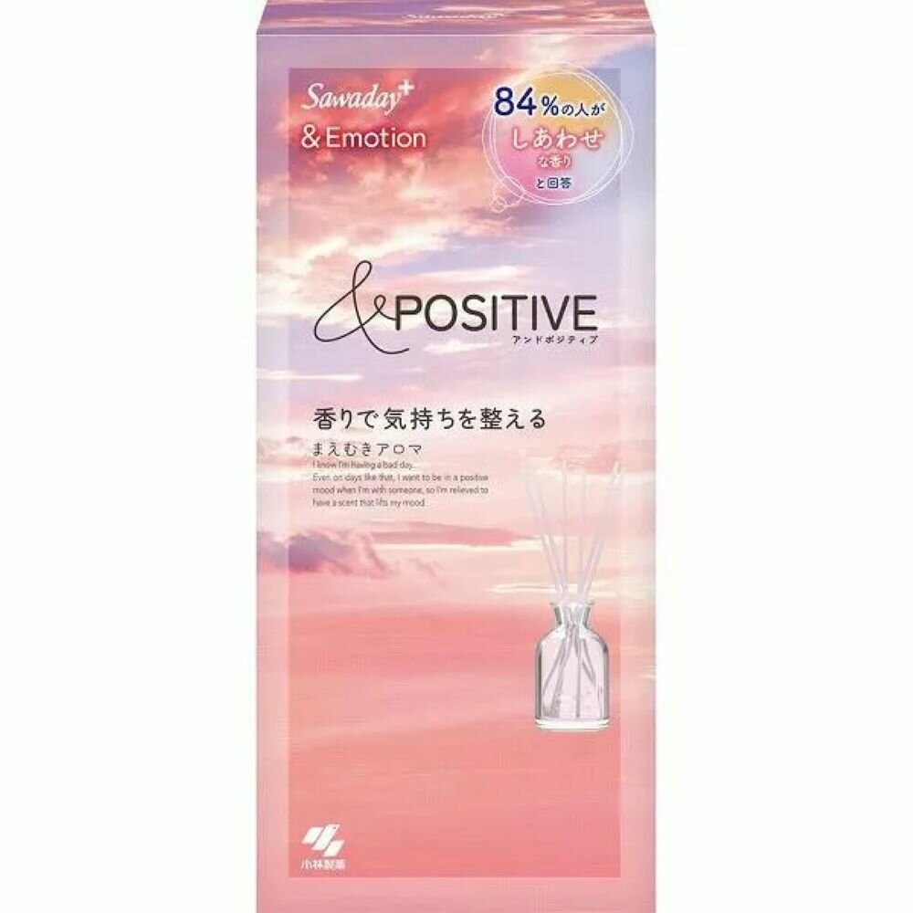 Ароматический диффузор для дома с палочками Kobayashi Positive Emotion, Цветы и ваниль, 70 мл