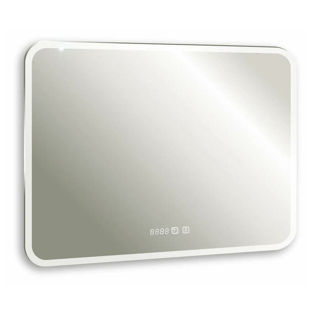 Зеркало Silver Mirrors Стив 1000х800 - 3 (сенсорный выключатель, двойной подогрев, часы)