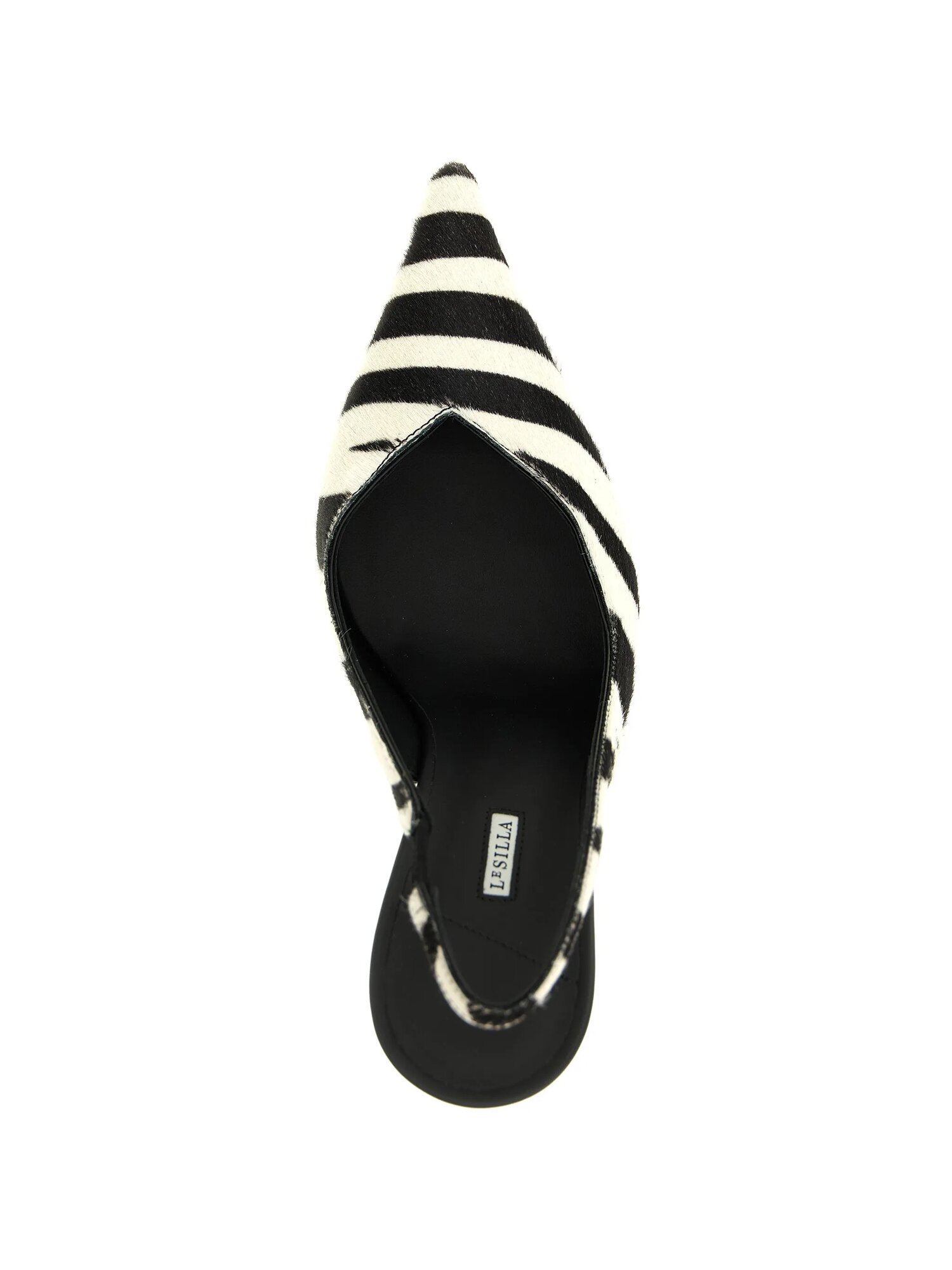 Туфли Le Silla Zebra-pattern stiletto slingback heeled pumps, размер 37, белый — фото 1