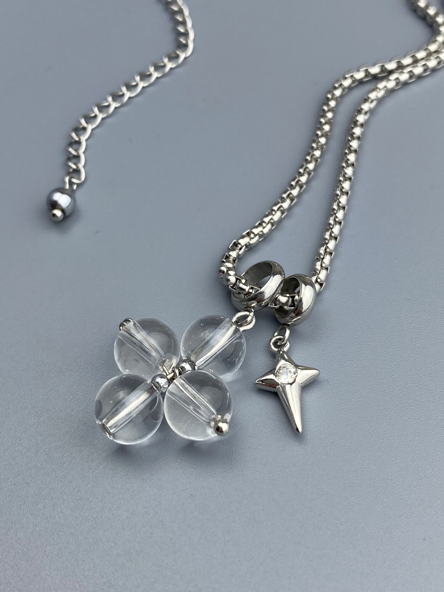 Колье, стекло