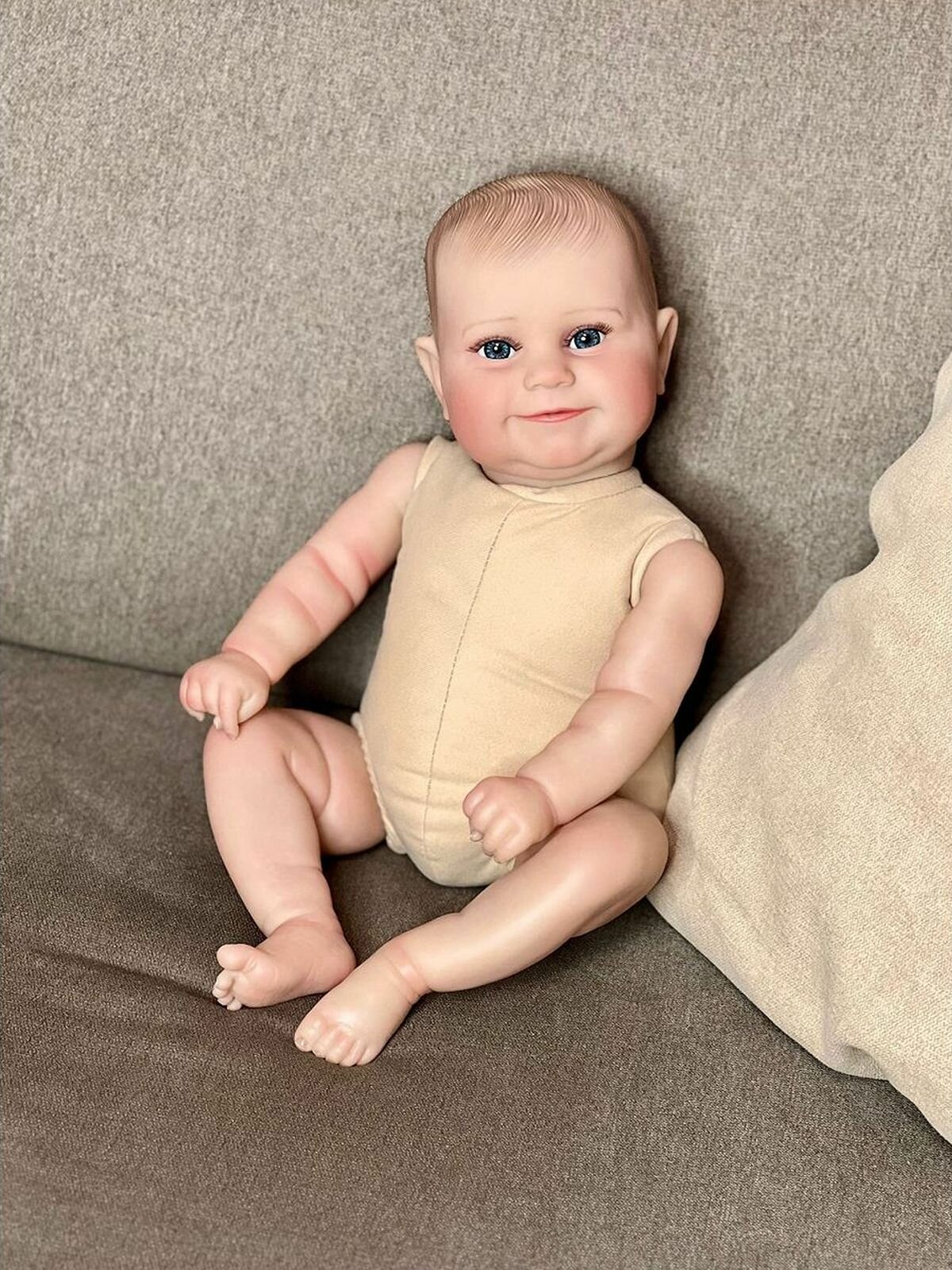 Кукла Реборн мягконабивная 50 см без одежды