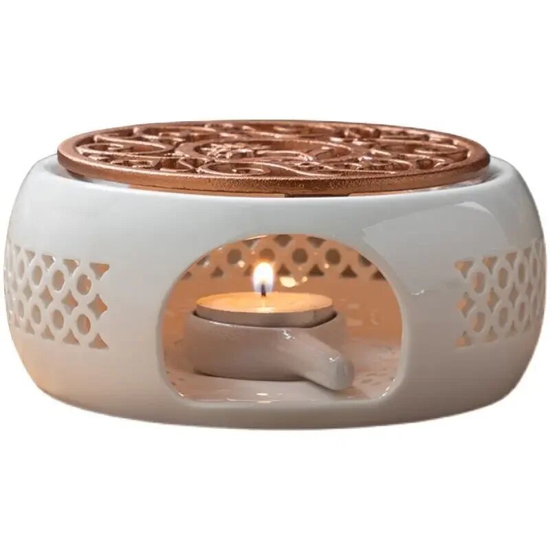 Керамическая подставка для чайника Желтый