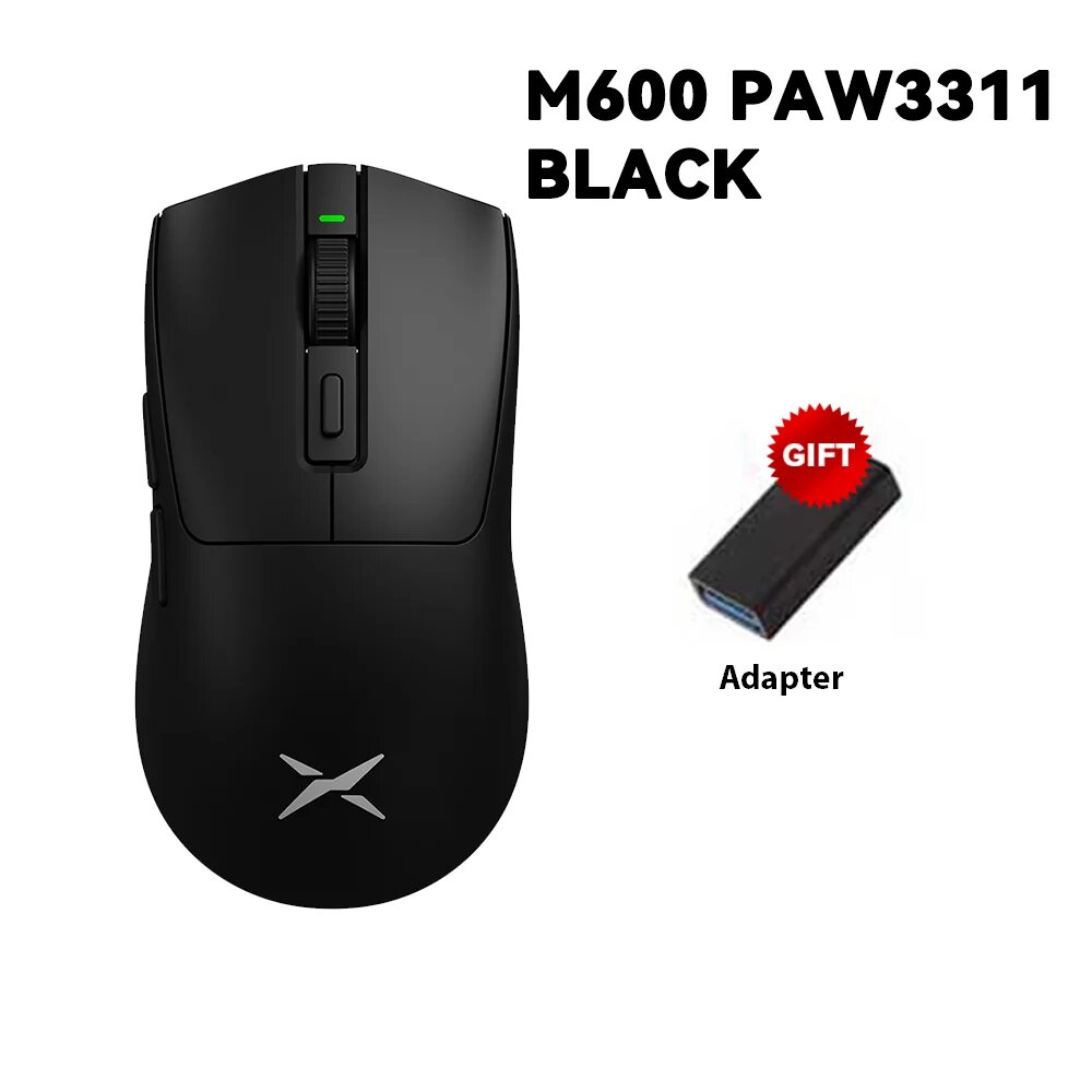 Беспроводная игровая мышь Delux M600 PMW3325 M6003311-Black