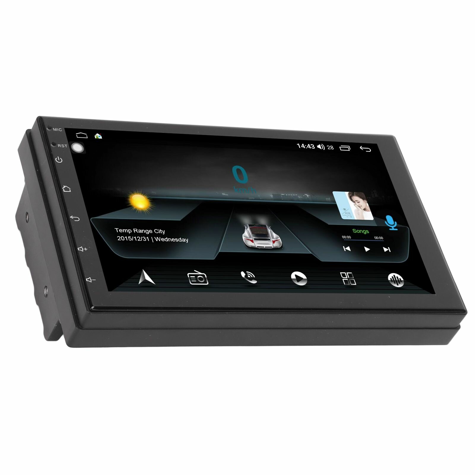 GPS-навигатор 7" сенсорный, Bluetooth, Android 8.1 — фото 1