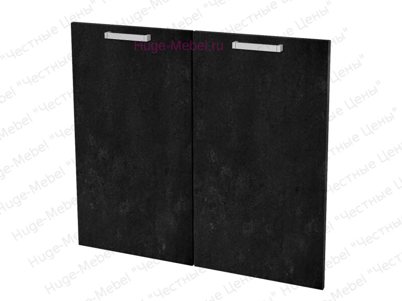 Кухонный фасад Ф-40 бетон графит (Бетон) Huge Mebel . Ширина 592 Высота 712. Кухонные фасады