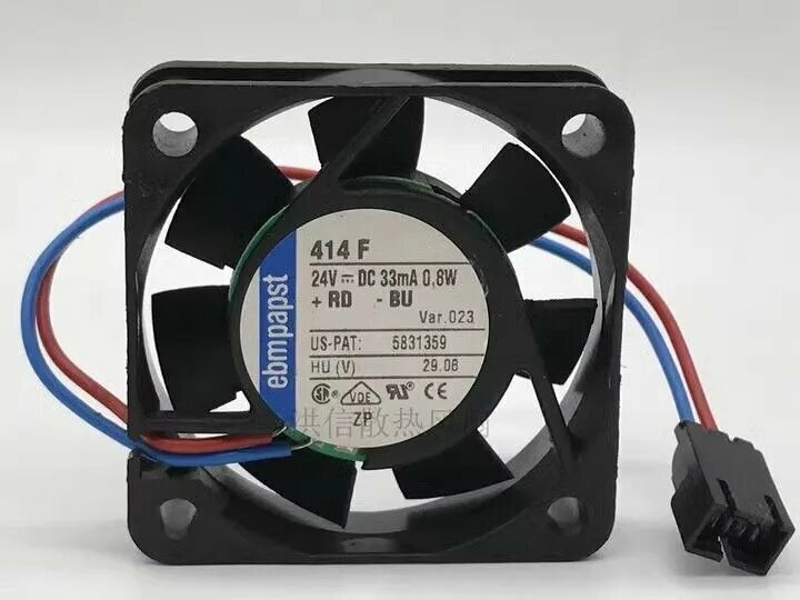 Ebmpapst 414F DC24V 0.8W 4cm 40 * 10MM Частотный преобразователь вентилятор
