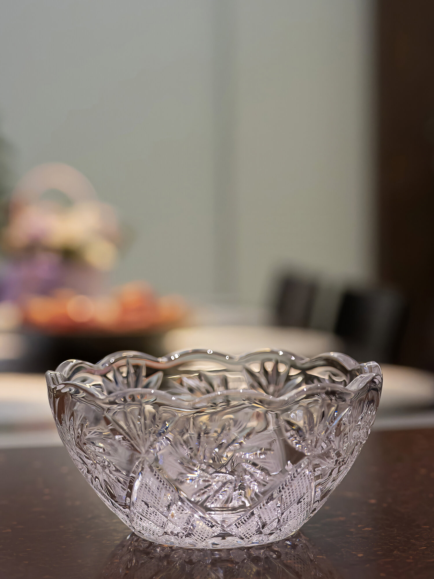 Хрустальная ваза для конфет и фруктов, для подачи и сервировки Неман 6671/3 1000/31