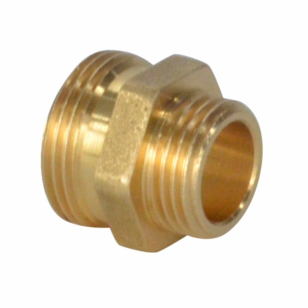 Ниппель латунь переходной Ду 20х15 (3/4"х1/2") под евроконус НР R180R Giacomini R180RY017