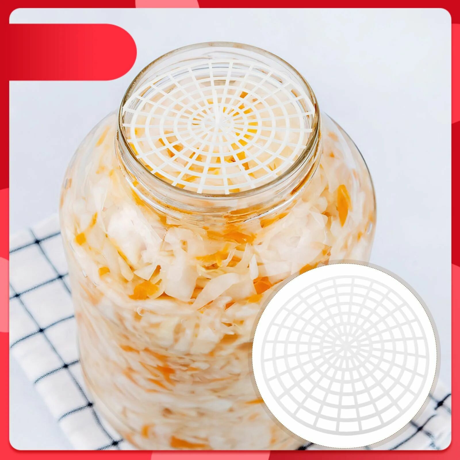 Две Пресс-Плиты Из Пластика, Для Засолки И Брожения Овощей, Круглые, Подходят Для Дома