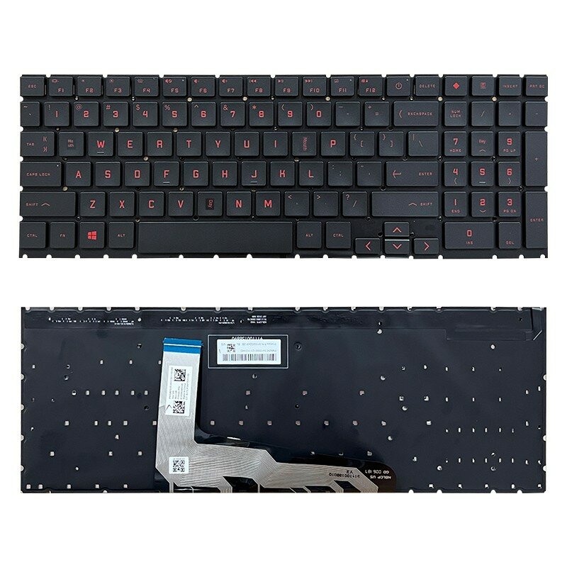 Подходит для клавиатуры HP Shadow Elf 9/10 16-WF 16-XF 16-WD 16-U TPN-C167 C168 Совершенно новая клавиатура с красной