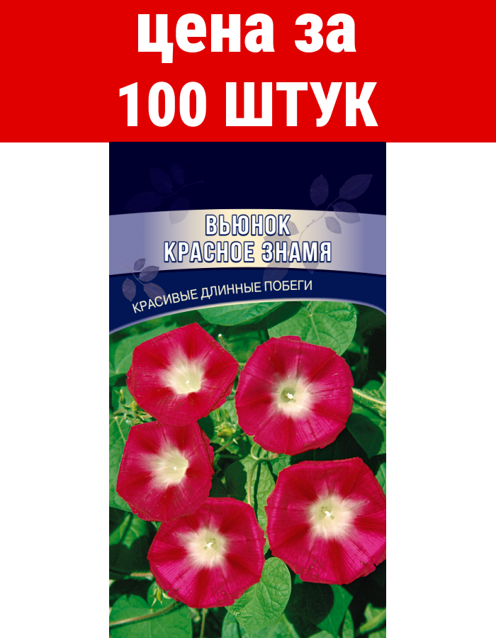 Комплект 100 шт, семена вьюнок красное знамя 0.15ГР семена групп