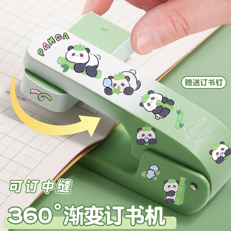 360-градусный вращающийся степлер для студентов, домашнего использования, мини-степлер для толстой бумаги, офисного использования