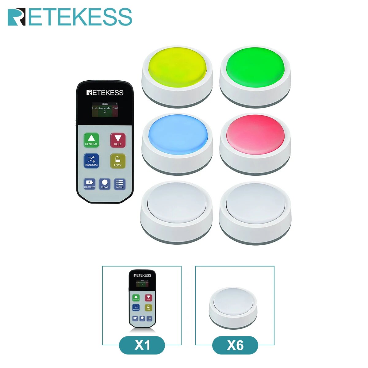 Retekess TM102 беспроводная система ответов на викторины