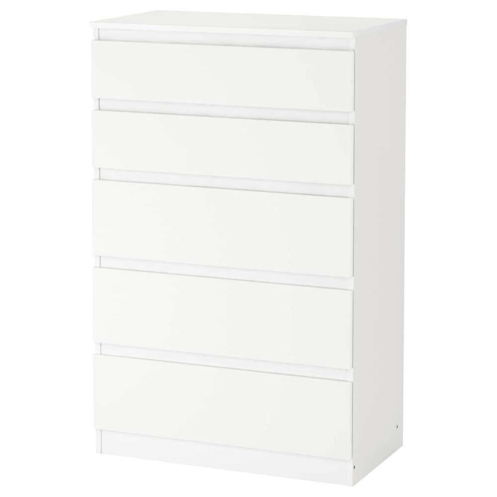 Комод С 5 ящиками, белый, 70×112 СМ IKEA KULLEN куллен 203.936.62