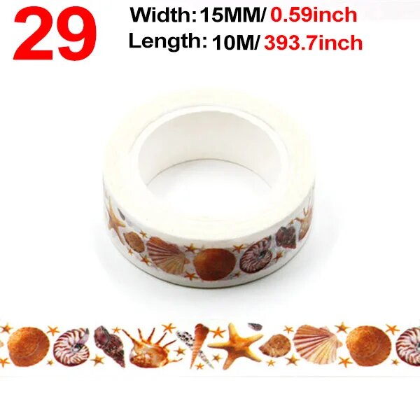 Лента декоративная морская 15 мм x 10 м, Цвет: 29