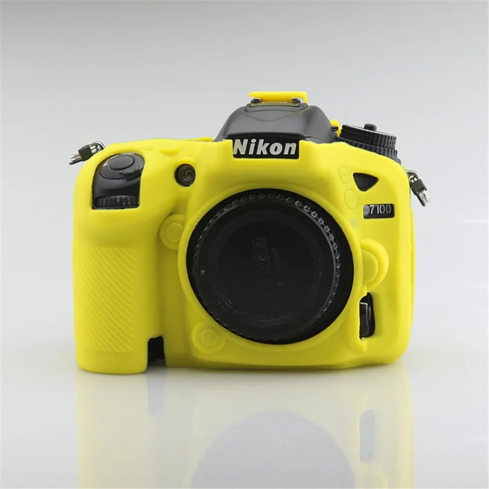 Силиконовый чехол для Nikon D7100/D7200, желтый