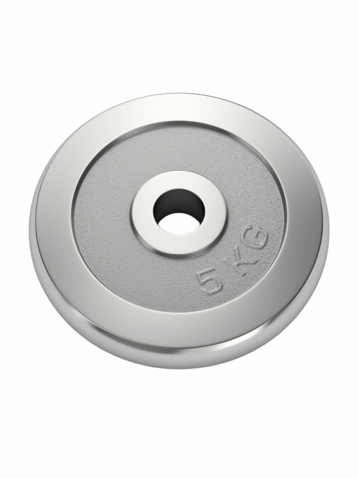 Диск хромированный UNIX Fit для штанги и гантелей 5 кг, посадочный d 25 мм, Блины для штанги / Диск для грифа UNIXFIT