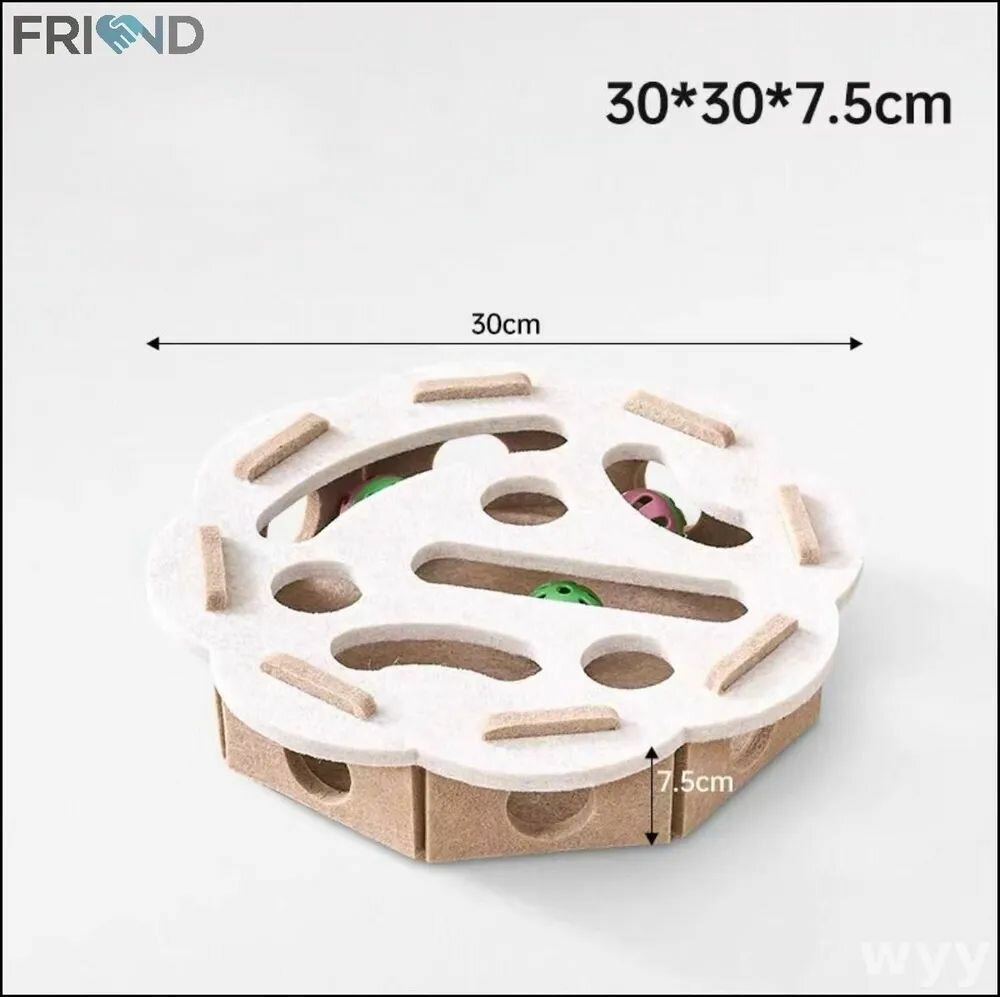 Стимулирующий бестселлер для кошек, автоматическая игрушка с лабиринтом Дыра и колокольным шаром