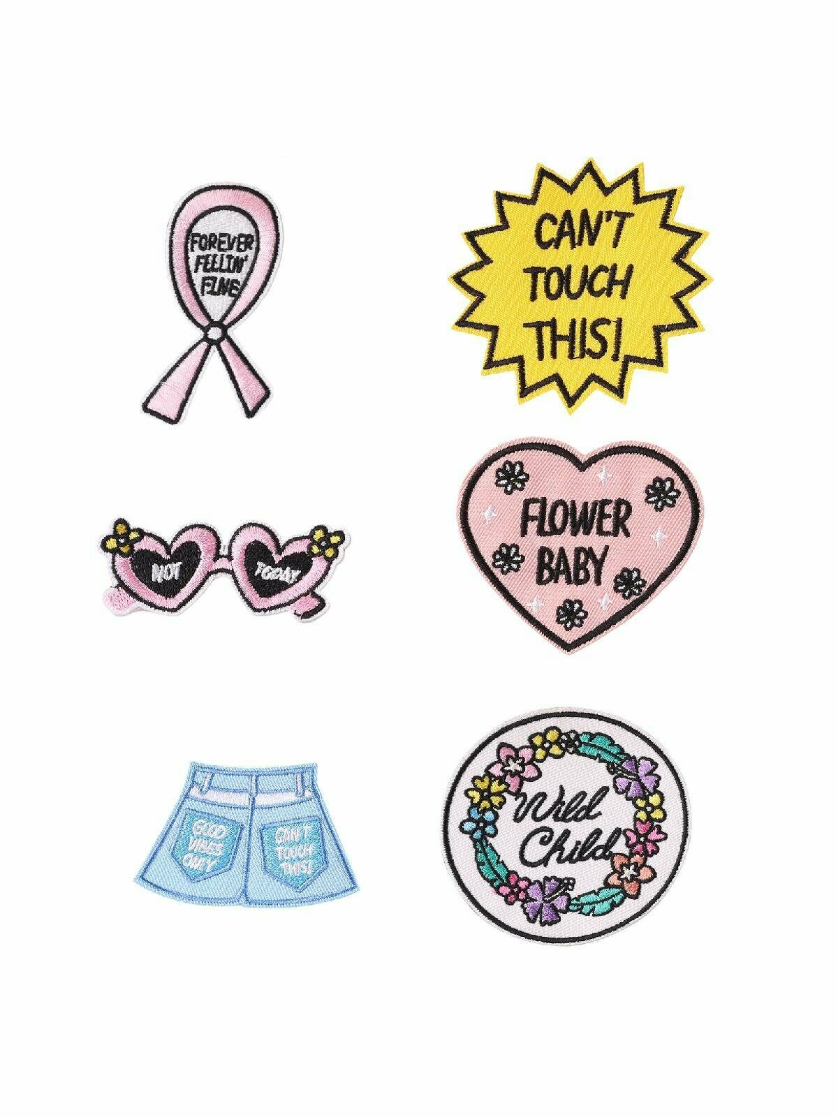 Наклейки для ремонта шорт, 6 шт, 6 комбинаций