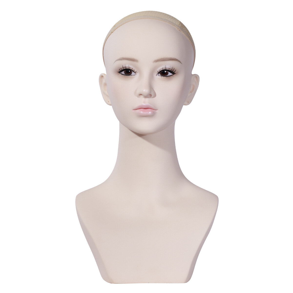 Новая манекен-голова для макияжа, демонстрация париков, женская голова, имитация реальной модели, подставка для ожерелий, серег и головных уборов, манекен-голова